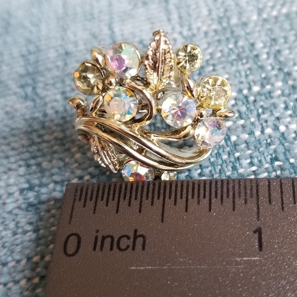 Lisner Jewelry | Jewelry | Vintage Signed Lisner Gold Rhinestone ...